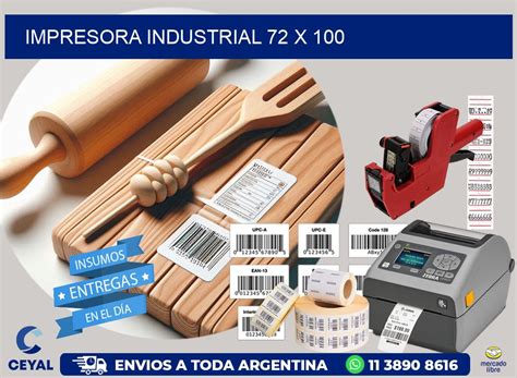 Impresora Industrial 72 X 100 Rollos Zebra
