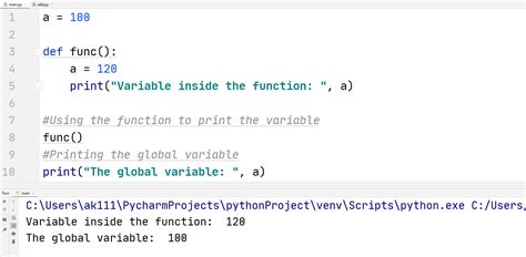 Python Scope — Tutorialbrain