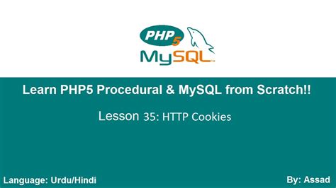Php Procedural And Mysqli Lesson 35 Cookies Urduhindi Youtube