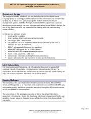 CS669 Lab1 1 Docx MET CS 669 Database Design And Implementation For