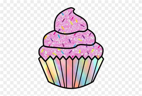 Pink Cupcakes With Sprinkles Clipart