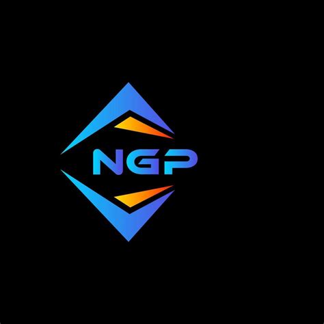 Ngp Abstract Technology Logo Design On Black Background Ngp Creative Initials Letter Logo