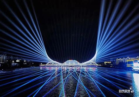 大型船游水陆光影秀《芷有夜画·寻遇和之城》虚拟制作旅游演艺夜游数字人灯光秀水秀数字展厅 多媒体展厅 数虎图像 花瓣网