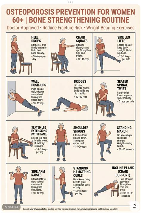 Osteoporosis Exercises For Seniors Bone Density Workout To Prevent
