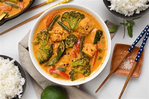 Vegan Red Curry With Tofu And Vegetables Recipe Vegan Girls Guide