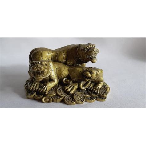 Статуетка полістоун три тигри на гроші — ціна 300 грн у каталозі Статуетки Купити товари для