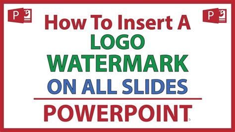 how to add a logo watermark on all slides of a powerpoint presentation
