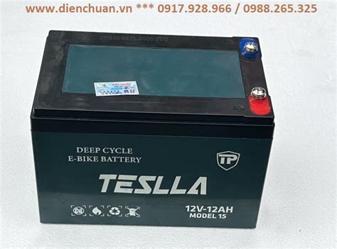 Ắc Quy Xe đạp điện Teslla 12v 12ah Model 15