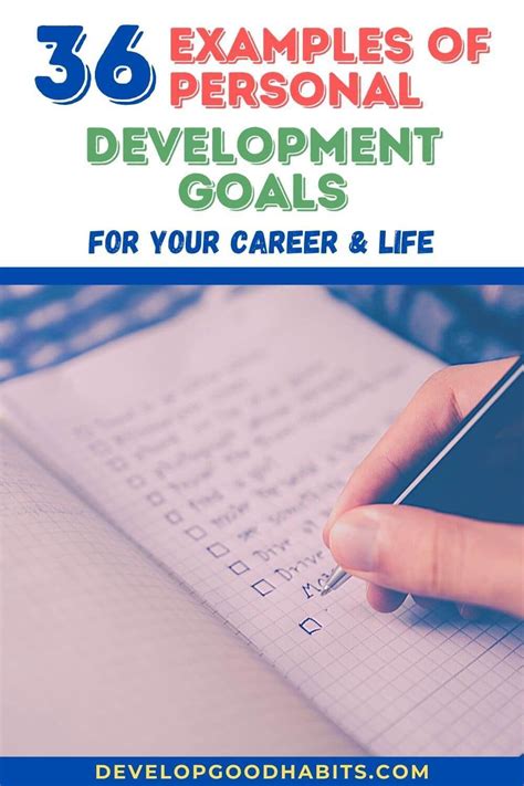 36 Personal Development Goals Examples For Work And Life Professional Development Goals