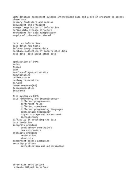 Dbms Pdf Databases Relational Model
