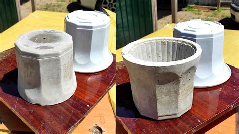 Diy Вазон из цемента своими руками Идеи из цемента Поделки из цемента Декор для дачи Кашпо