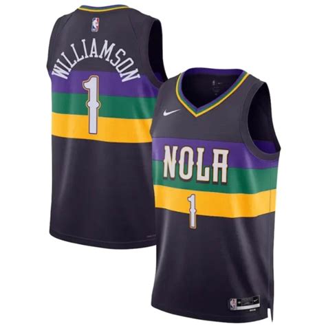2022 23 New Orleans Pelicans Zion Williamson 1 Jersey Soccer Jersey