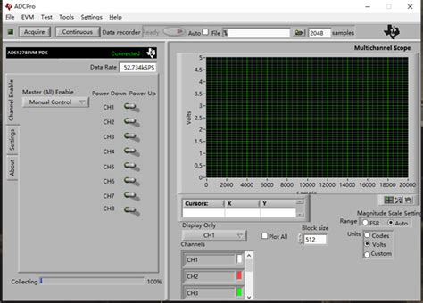 Ads1278evm Pdk Adcpro采集数据无反应 数据转换器论坛 数据转换器 E2e™ 设计支持