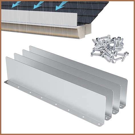 Gutter Valley Splash Guard Downspout Diverter Gutter Guard Rain Diverter For Roof Guard 4pcs Set