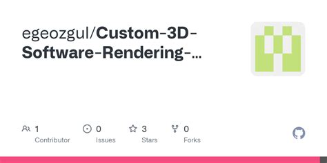 Github Egeozgulcustom 3d Software Rendering Engine