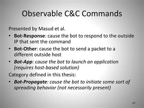PPT Analysis And Classification Of Botnet Command And Control