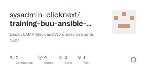 Github Sysadmin Clicknexttraining Buu Ansible Deployment Deploy