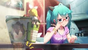 Fondo De Pantalla Animado Smartphone De Hatsune Miku 📱 En Movimiento
