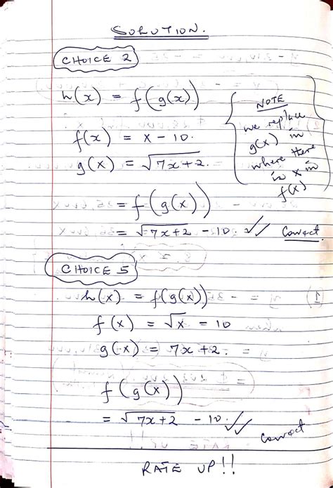 Solved Decompose A Composite Function Into It Component Functions