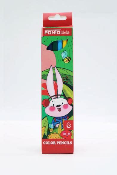 ფერადი ფანქარი 6 ფერიანი