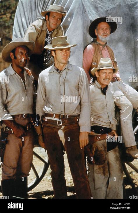 Rawhide Cbs Tv Western Series 1959 1965 From Left Raymond St Jacques