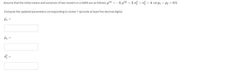 Estimates Of Parameters Of Gmm The Expectation