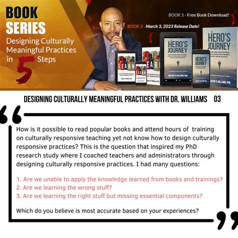 Dwayne D Williams Phd On Linkedin Beginwiththeirculture Culturallyresponsiveteaching…