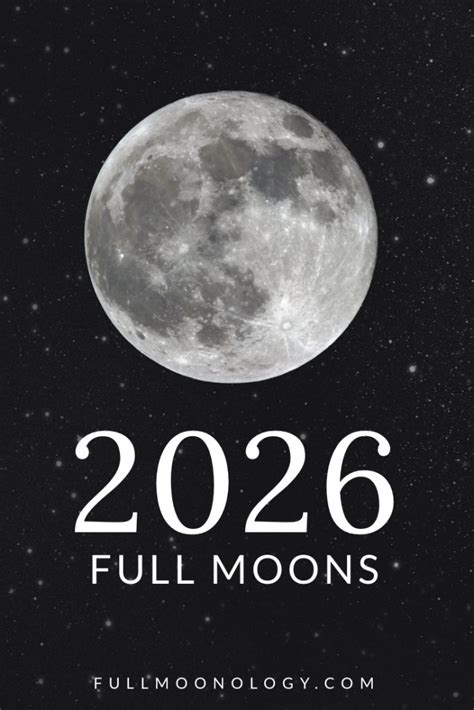 2026 Full Moons Calendar Of Full Moons In 2026 Fullmoonology