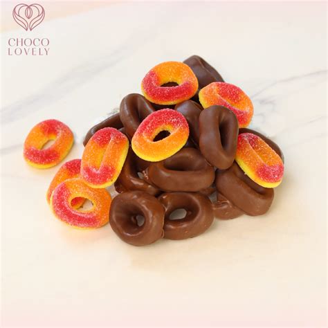 Chocolovely Choco Hoops Orange And Yellow Rings Dipped In Chocolate Chocolovelyjo