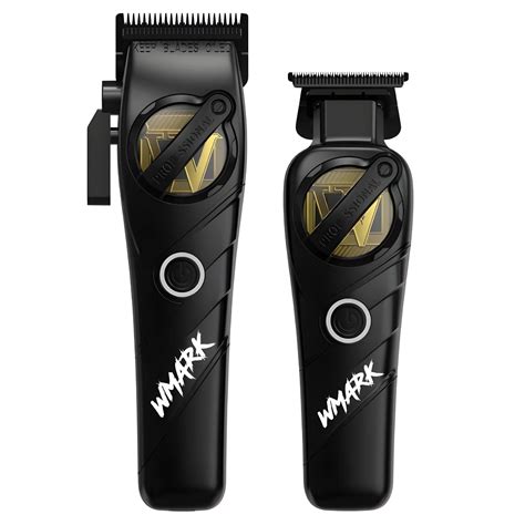 Kit Maquinas Corte Acabamento Wmark Ng 8613 Preto Bivolt A Partir