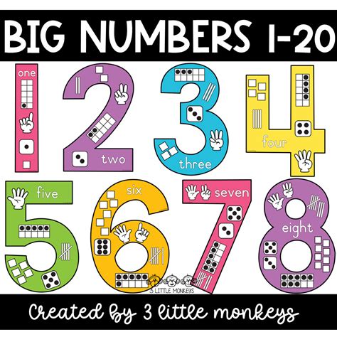Large Printable Numbers 1 20 Large Printable Numbers 1 20 Free