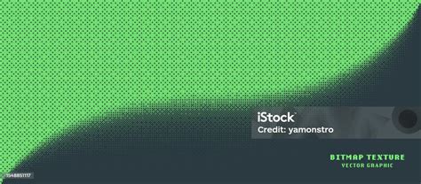 Dither Pattern Bitmap Texture Smooth Curved Border Vector Abstract