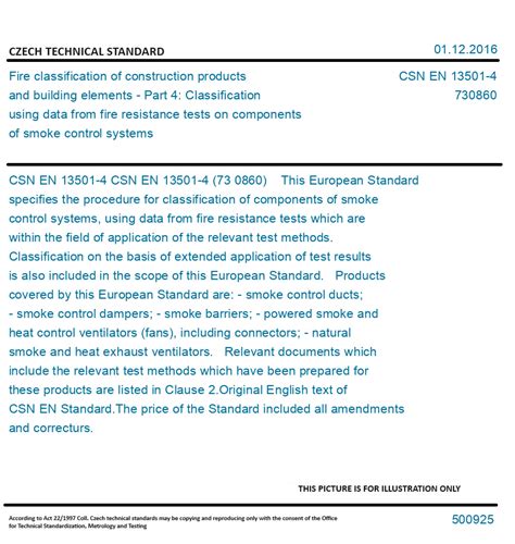 Csn En 13501 4 Fire Classification Of Construction Products And Building Elements Part 4