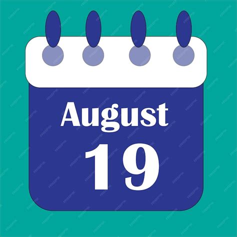 Premium Vector August Calander Editables