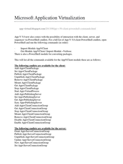 Microsoft Application Virtualization Pdf Computing Platforms