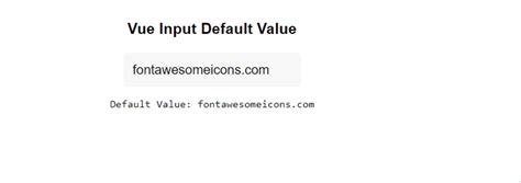 Vue Input Default Value Vue Js Example