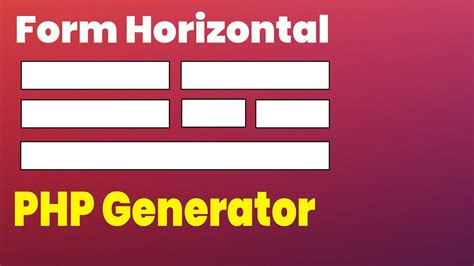 Sql Maestro Php Generator Formulário Na Horizontal Prévia Youtube
