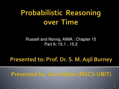 PPT Probabilistic Reasoning Over Time PowerPoint Presentation Free Download ID 4838068