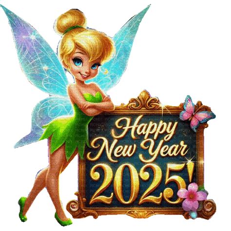 Tinkerbell Tinkerbell New Year 2025 Free Animated  Picmix
