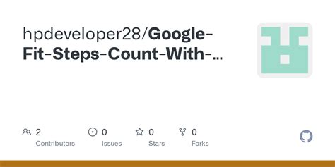 GitHub Hpdeveloper Google Fit Steps Count With History And Recording API
