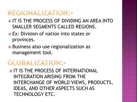 Regionalization Vs Globalisation Pptx