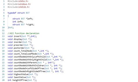 Cprogramming Datastructures Binarysearchtree Codingprojects