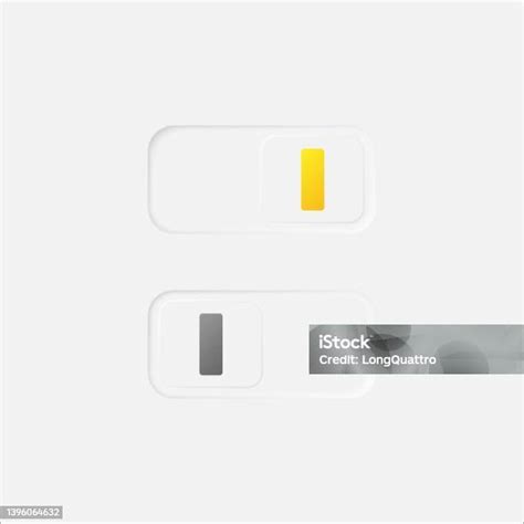 Activer Et Désactiver Les Boutons Carrés Vecteurs Libres De Droits Et