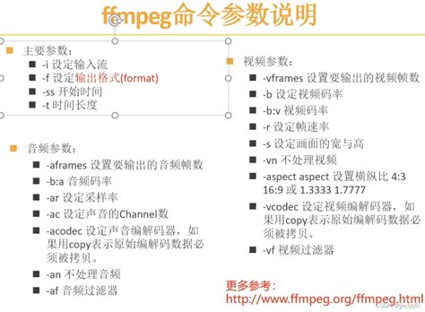 ffmpeg使用详解 ffmpeg vcodec参数 CSDN博客