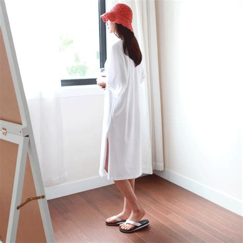 빅사이즈 루즈핏 롱원피스 브이넥 순면 코튼 면100 홈웨어 임부복 임산부원피스 만삭 선물 잠옷 파자마 면원피스 반팔원피스 브이넥 휴양지룩 바캉스 동남아 여행 박시핏 오버핏 박스티