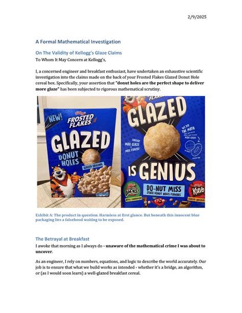 Kelloggs Mathematical Blunder Album On Imgur