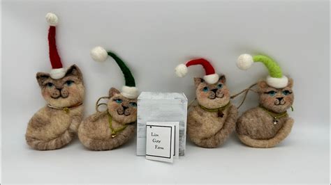 Needle Felt Cat Ornament Tutorial Youtube