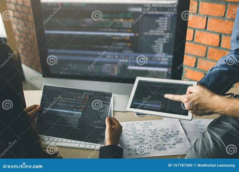 Professional Development Programmer Cooperating Meeting Programming Website Working A Software