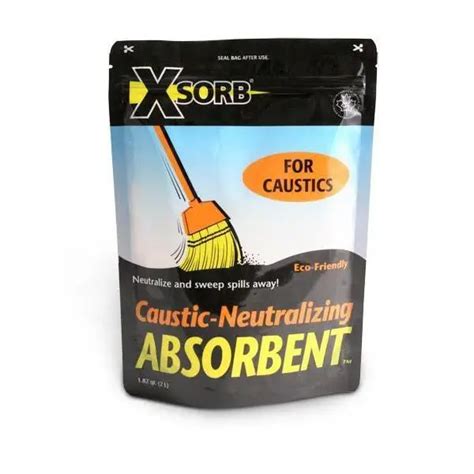 Xsorb® Neutralizing Caustic Absorbent 2 Liter Bag Spill Hero