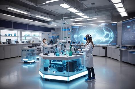 Premium Ai Image Virtual Reality Chemistry Labs Immersive Learning In